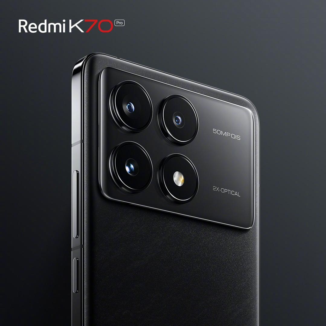 小米 Redmi K70 Pro 手机外观曝光：“墨羽”配色，后置矩阵三摄 - 牛新网