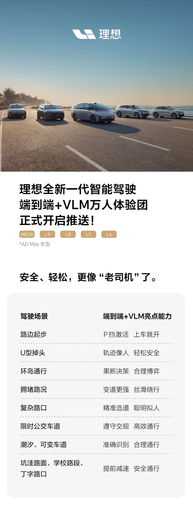 理想汽车端到端+VLM智能驾驶系统全面推送，带来更人性化驾驶体验 - 牛新网